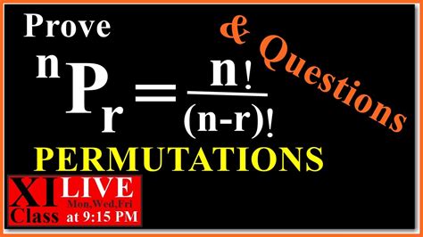 solved point the formula for permutation of n objects 48 off