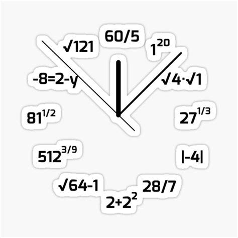 Mathematical Clock Mathematical Alarm Clock Mathematics On Clock Mathematical Reasoning