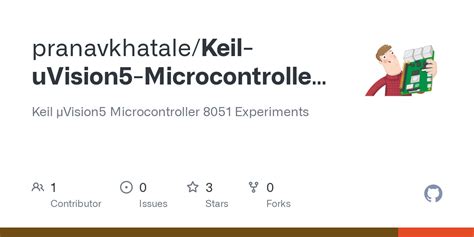 Github Pranavkhatalekeil Uvision5 Microcontroller 8051 Experiments