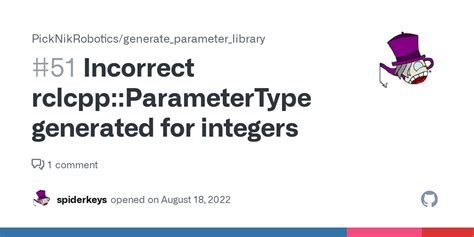Incorrect Rclcppparametertype Generated For Integers · Issue 51