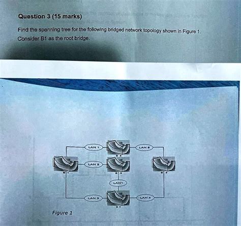 solved question 3 15 marks find the spanning tree for the following