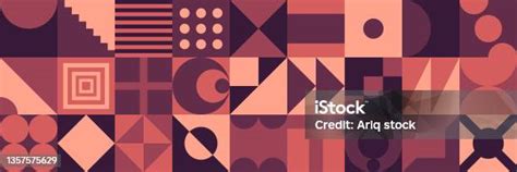 추상 벡터 기하학적 모양과 형태로 만든 네오 모더니즘 아트워크 패턴 웹 아트 초대 카드 포스터 인쇄물 직물 배경에 유용한 간단한 형태의 대담한 그래픽 디자인 벡터