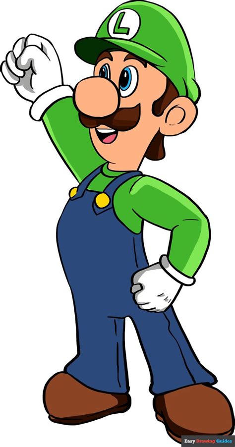 How To Draw Luigi From Super Mario Bros Spongebob Squarepants Drawing