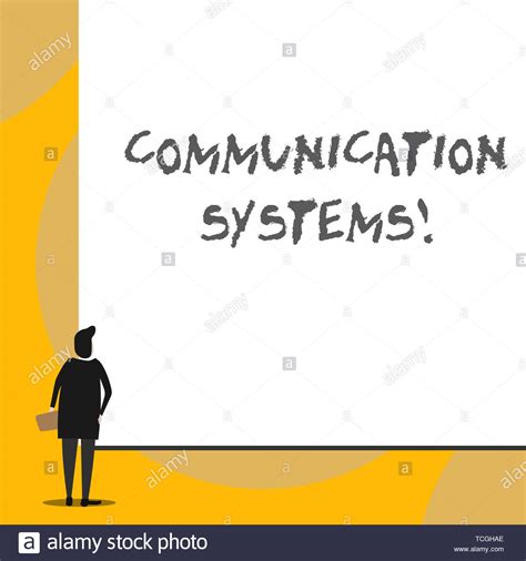Conceptual Hand Writing Showing Communication Systems Concept Meaning Flow Of Information Use