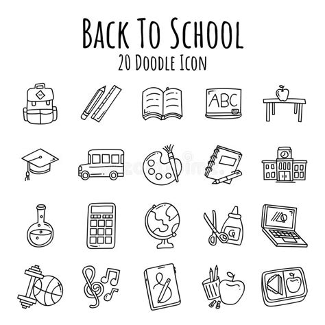 Common School Related Themes Stock Illustrations 3 Common School