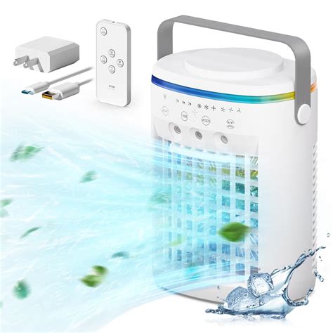 Portable Air Conditioner Evaporative Air Cooler 2 4 8h Timer Auto Off