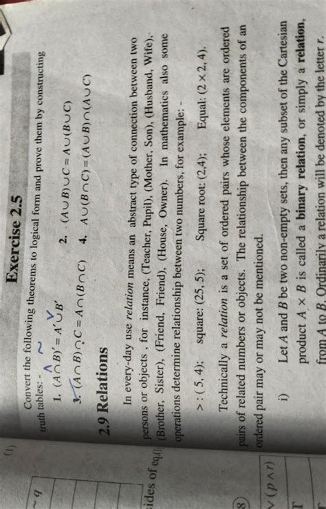 exercise 2 5 convert the following theorems to logical form and prove th