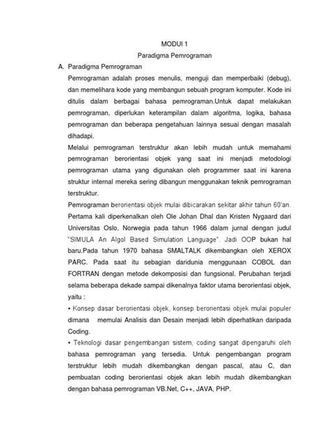 Paradigma Pemrograman Pdf