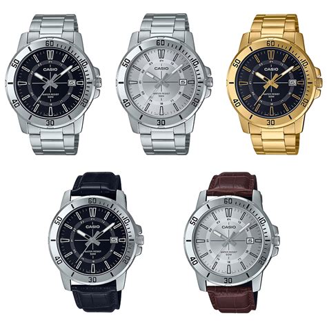 Casio Standard นาฬิกาข้อมือผู้ชาย รุ่น Mtp Vd01 Mtp Vd01d 1c Mtp Vd01d 7c Mtp Vd01g 1c Mtp