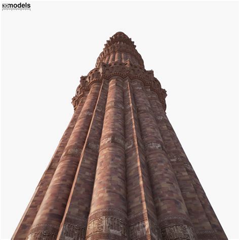 Qutb Minar 3d Model Download Buildings On