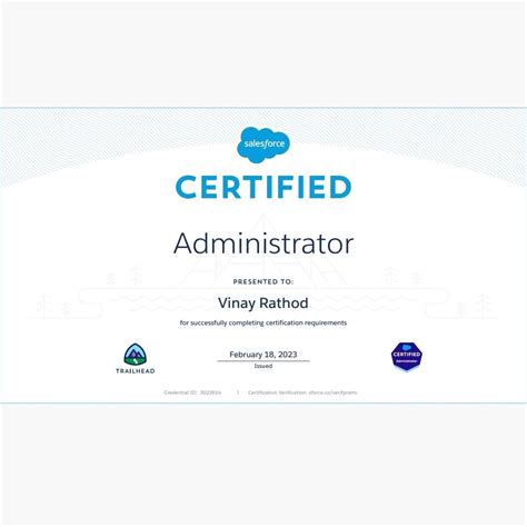 Vinay Rathod On Linkedin Successfully Completed Salesforce Administrator And Sap S4 Hana Mm Module