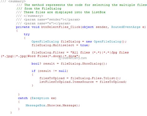 Silverlight 40 Uploading Multiple Files To The Server Dotnetcurry