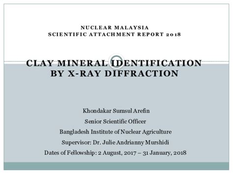 Ppt Clay Mineral Identification By X Ray Diffraction