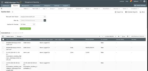 how to identify inactive users in entra id m365 manager plus