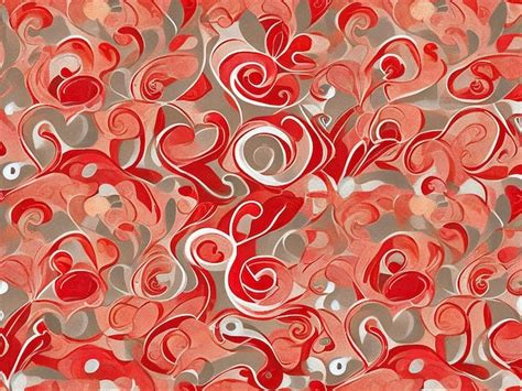 Seamless Tile Pattern Dynamic Random Abstract Swirls A Comic Book Redfree Downloade Premium Ai
