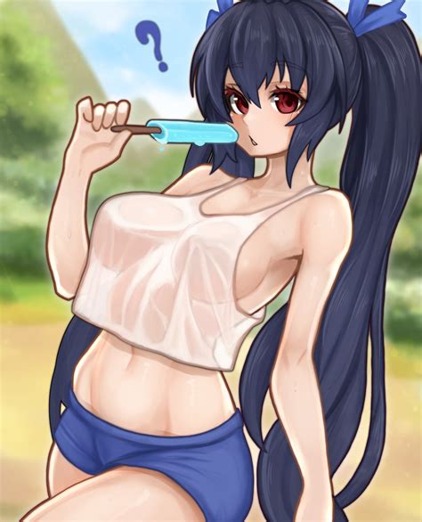 Nerosynt Noire Neptunia Neptune Series Highres 1girl Bare