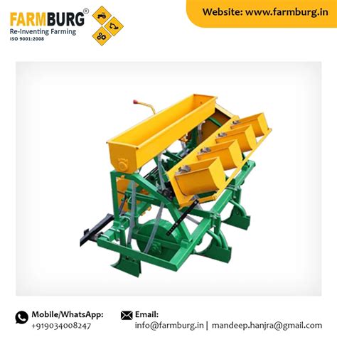 45 Kg Seed Tank And 59 Kg Fertilizer Tank High Productivity