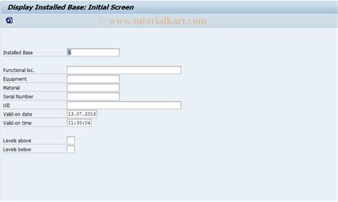 IB SAP Tcode Display IBase