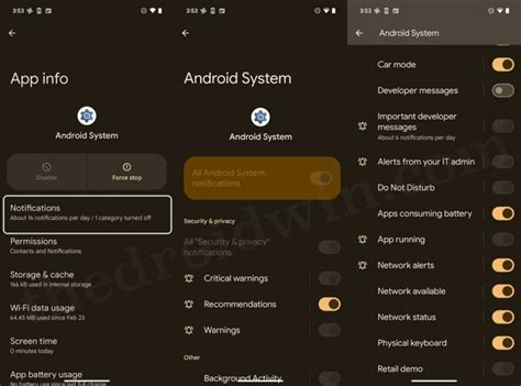 how to disable system notification on android thedroidwin