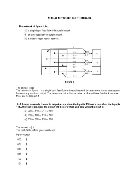 Neural Networks Question Bank Pdf Artificial Neural Network