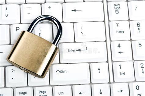 Lock On Keyboard Stock Image Image Of Equipment Access 20696337