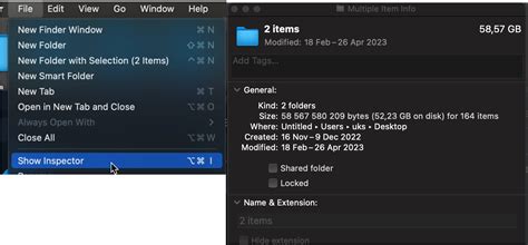 Swift How To Open Single Get Info Window For Severalmultiple Files