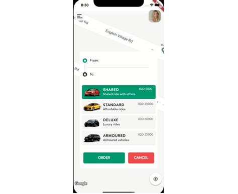 An Uber Like Application To Order A Ride Or Share One