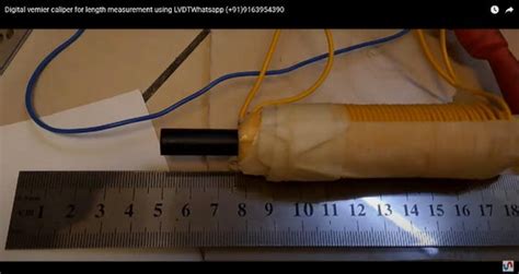 Digital Vernier Caliper For Length Measurement Using Lvdt And Arduino