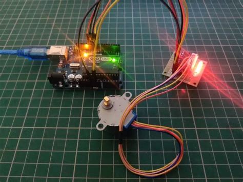 stepper motor with arduino using uln 2003 driver arduinpo with