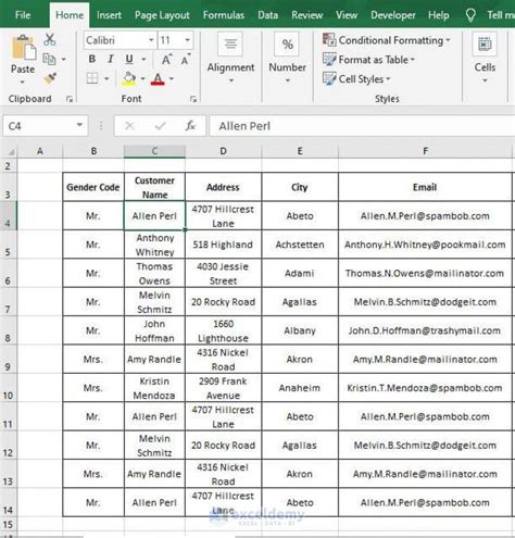 selecting non adjacent or non contiguous cells in excel 5 simple methods
