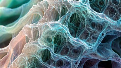 Digital Neural Art Visualized Network Of Intricate Connections