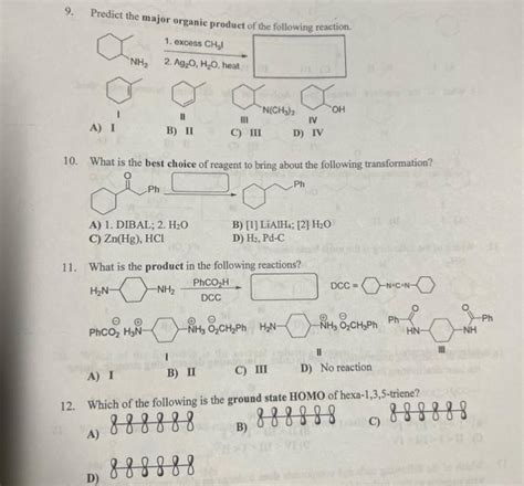 Solved 9. Predict the major organic product of the following | Chegg.com