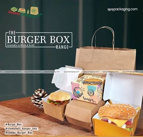 Burger Packaging Box At ₹ 225piece Burger Packaging Boxes In New