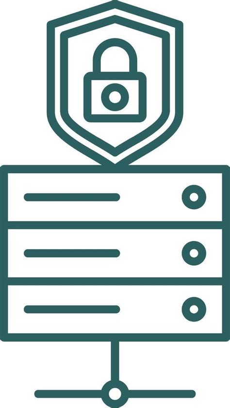 Data Protection Line Gradient Icon 39011904 Vector Art At Vecteezy