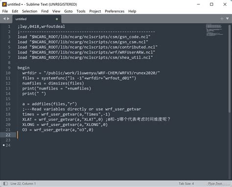 sublime text应用ncl语法 sublime ncl csdn博客