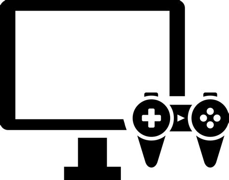 Computer With Video Game Icon Vector Art At Vecteezy