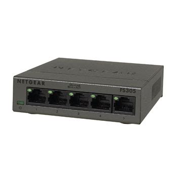 Netgear Fast Ethernet 5 Port Switch 10 100 FS305 100UKS LN48936 SCAN UK