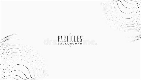 Abstract Dotted Particle Banner Design With Dynamic Swirl Flow Stock Vector Illustration Of