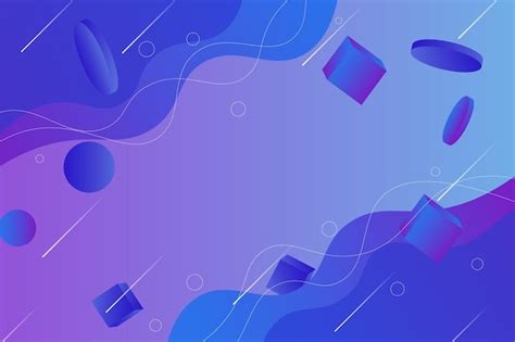 Premium Vector 3d Geometric With Wavy Shape Background