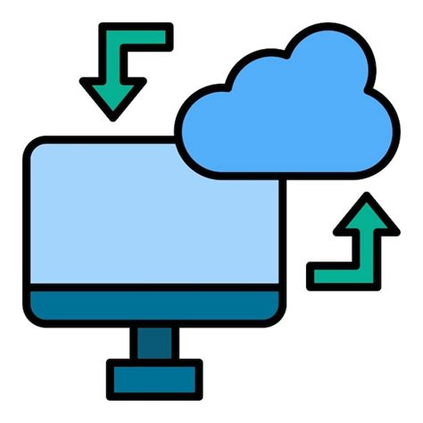 Premium Vector Cloud Sync Icon
