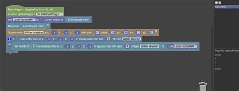 Procedure Spawndespawn Store Current Hp Mcreator
