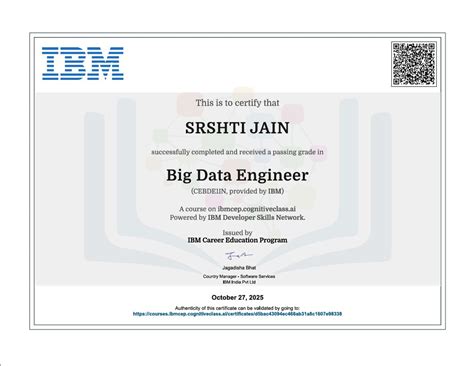 Ibm Bigdataengineer Datascience Ai Machinelearning