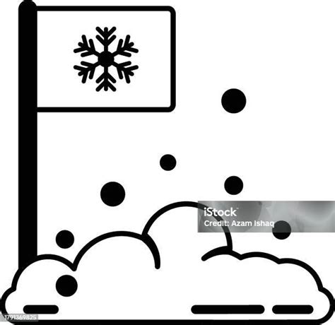 스키 와 스노우보드 끝 지점 개념 빨간 깃발 와 눈송이 벡터 아이콘 디자인 디자인 겨울 게임 요소 상징 스노우 보드 장비 표시 경쟁적인 스포츠 활동 스톡 일러스트 거리에