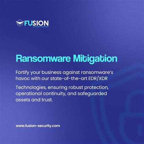 Fusion Security On Linkedin Cybersecurity Ransomwareprotection Threatdetection