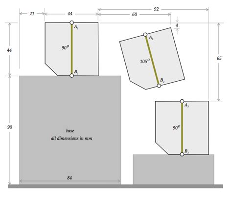 solved problem 2 design a four bar linkage to move the