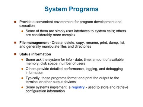lecture 02 operating system structures operating systems ppt