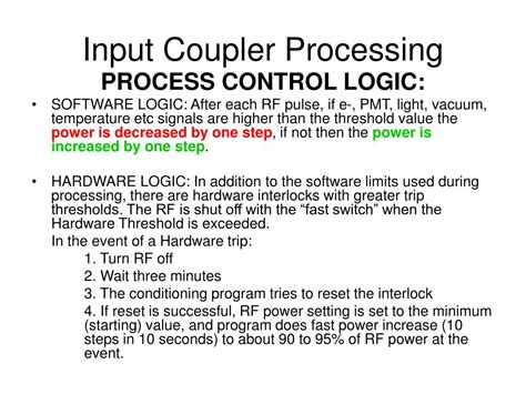 ppt cc2 input coupler introduction installation and processing