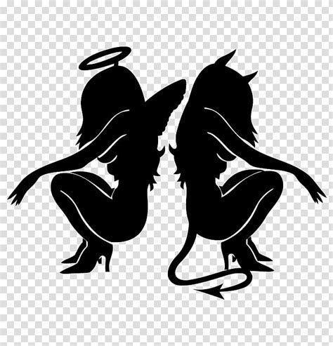 Angel Devil Shoulder Tattoo