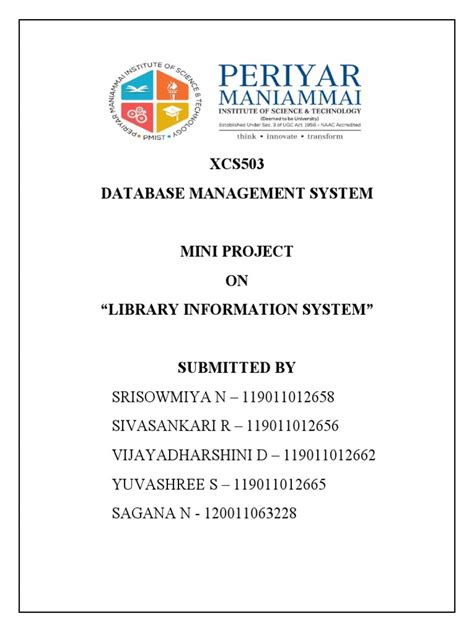 mini project dbms pdf databases data