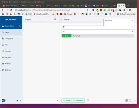 Ss430 Forbidden Error Message Arises When Trying To Edit A Page · Issue 2357 · Silverstripe
